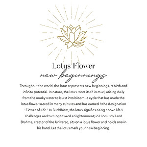 Satya Jewelry 4mm Rose Quartz and 18K Yellow Gold Plated Mini Lotus Stretch Women's Bracelet, 7"