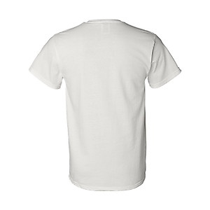Fruit of the Loom 5 oz., 100% Heavy Cotton HD Pocket T-Shirt (3931P)- WHITE,2XL