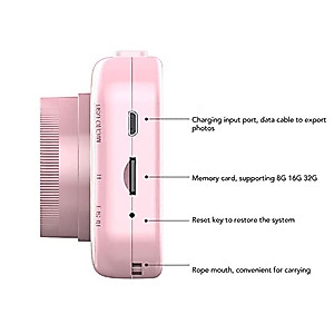 Kids Camera Kids Digital Camera High Definition Dual Lens 40MP MP3 Player Eyeshield Big Screen Pink Digital Camera for Travelling Kids Digital Camera High