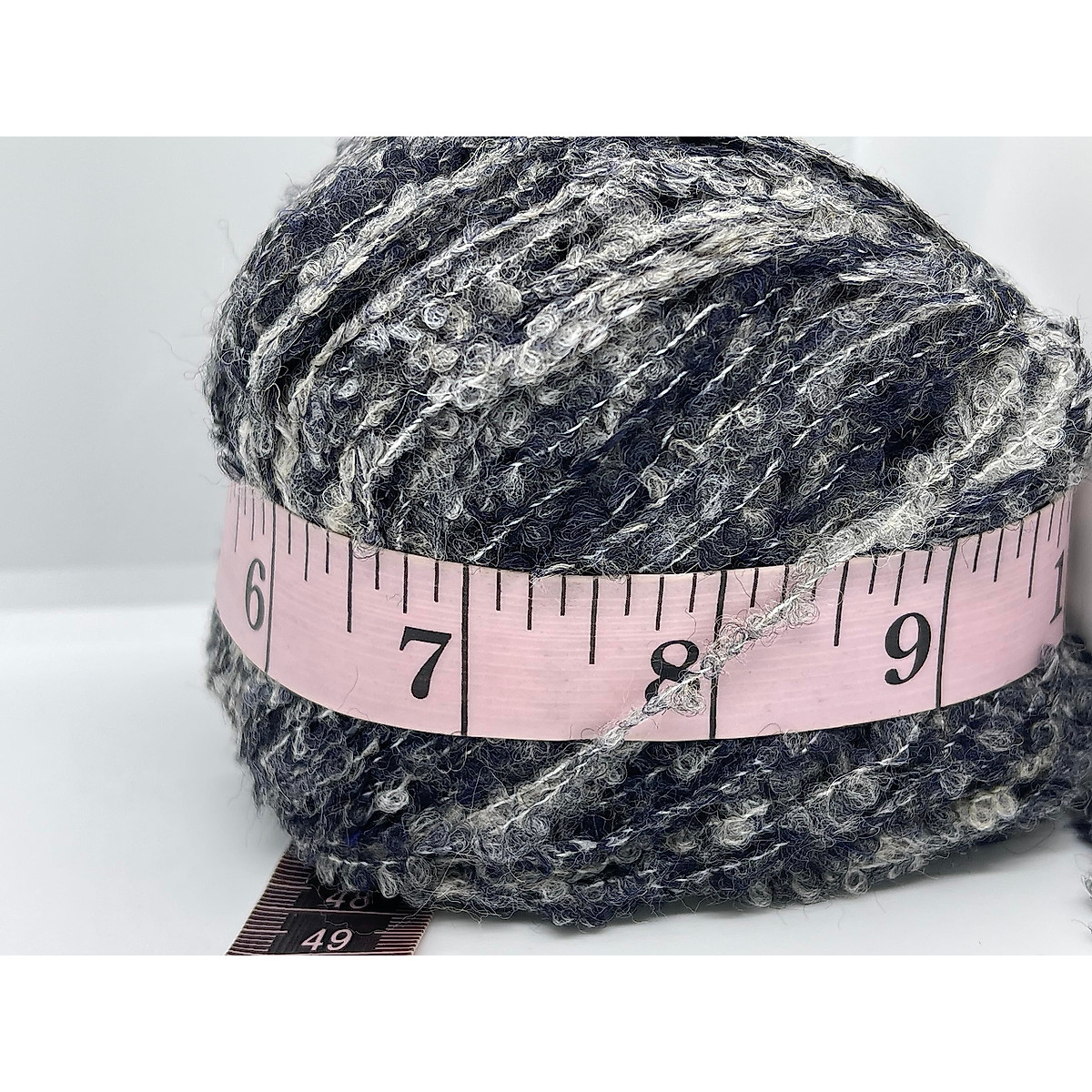 Black, Grey, Beige Alpaca Boucle Fine Yarn - Alpaca, Wool, Nylon, Acrylic Blend - Fine, Sport, Baby Weight, 50 Grams (1.75 Ounces) 200 Meters (218 Yards)