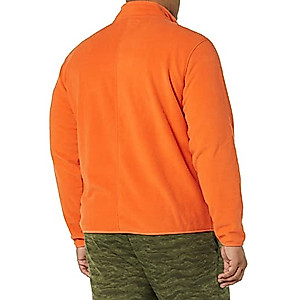 Amazon Essentials Men's Quarter-Zip Polar Fleece Jacket - Discontinued Colors, Orange, Medium