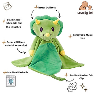 Newborn Gift - White Noise & Lullaby Plush Lovey Helps Speed up Pre-Sleep Calming Routine - Reduce Night Wakeups – More Quality Sleep for Mom – Baby Gift Newborn - Toddler Toy