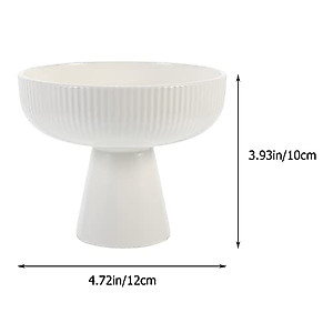 DOITOOL Snack Bowl Footed Dessert Cups Ice Cream Cup Ceramic Sundae Bowls Serving Bowls Dish for Appetizer Parfait Fruit Salad Pudding Snack Ice Cream Bowl