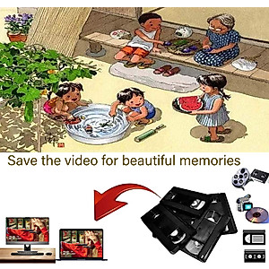 Top-Longer Type C Video Grabber Cassette/Tape Converter/VHS to Digital Converter for VHS to DVD Cassette with Windows 11/10 and Mac OS X Ventura 13.0.1-Updated Version