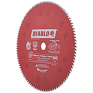 Freud D12100X 100 Tooth Diablo Ultra Fine Circular Saw Blade for Wood and Wood Composites, 12-Inch