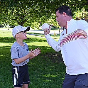 CatchStar Plush Baseball Stuffed Baseball Toy Durable Baseballs Plush Toy Soft Sports Ball Toy Gift for Kids Boy Baby Children Infant Toddler 4"