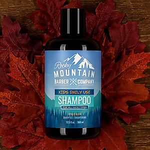 Rocky Mountain Barber Company Kids Shampoo for Boys with Light Citrus Scent - Gentle Cleansing - 12.5 oz