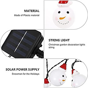 ibasenice Solar Ground Stake Light Outdoor Lights Snowman Landscape Lights Waterproof Led Pathway Lights Home Garden Outdoor Pathway Landscape Decor