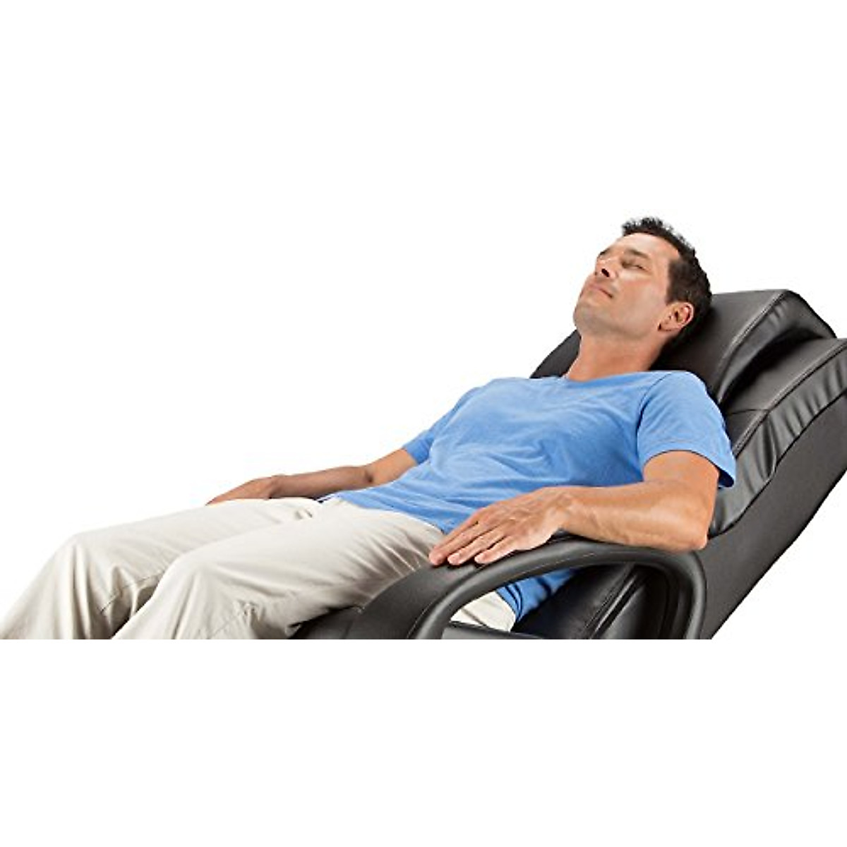 Human Touch WholeBody 5.1 Full Body Massage Chair Recliner Living Room Chair w/ Retractable Ottoman- Personal Professional-Grade Stress + Muscle Pain Relief for Foot Leg Back Neck Massager - Black