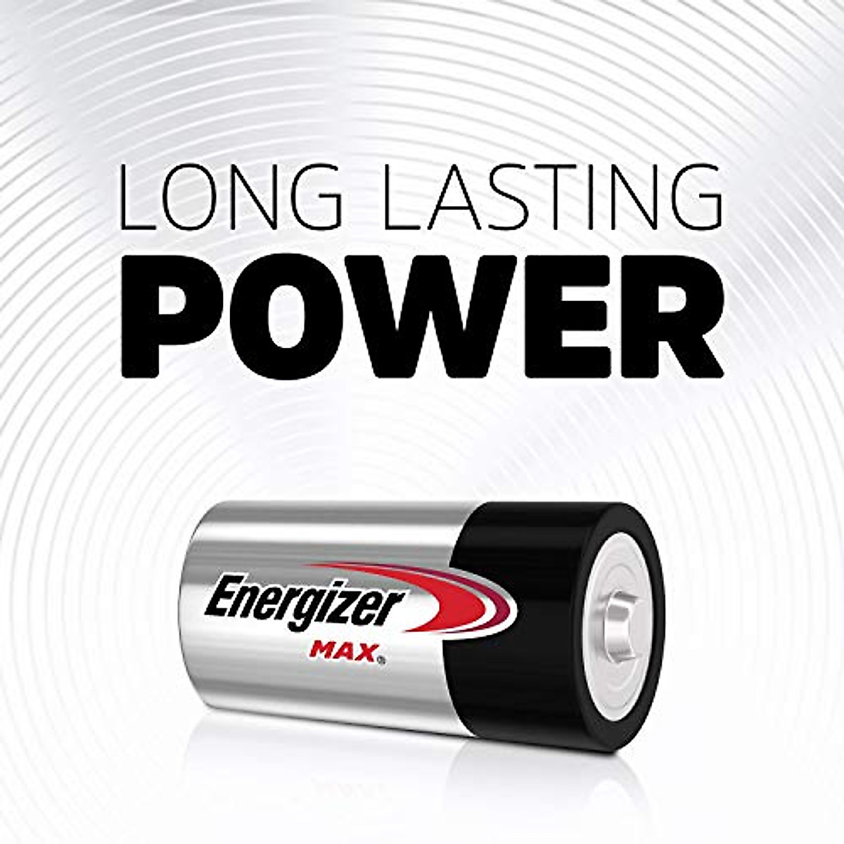 Energizer Max C Batteries, Premium Alkaline C Cell Batteries (2 Battery Count)
