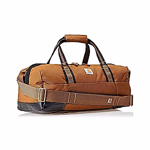 Carhartt Essential Classic Duffel, Heavy-Duty Gear Bag for Jobsite, Gym, & Travel, Brown, 35L