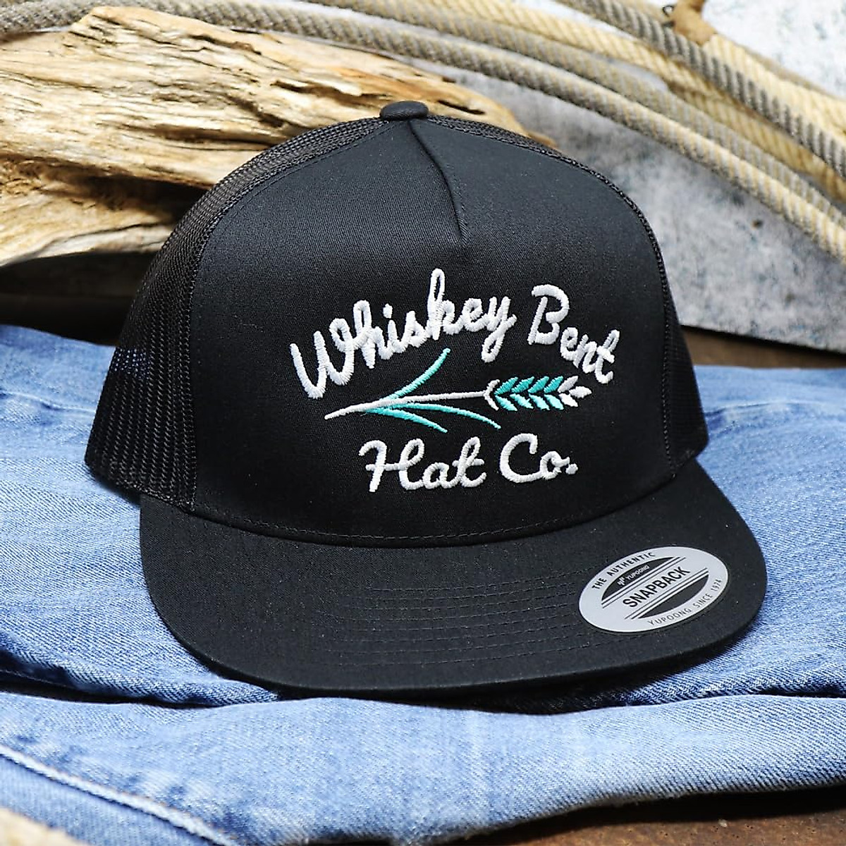 WHISKEY BENT HAT CO. Troubador Adjustable Hat (Black)