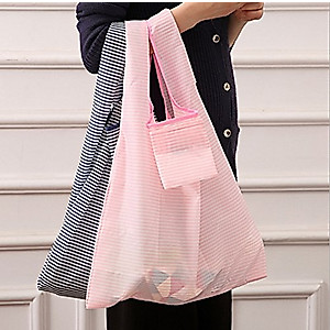 Kaxich Reusable Grocery Shopping Bags Foldable Grocery Bags Eco-friendly Shopping Bags Shopper Tote Bag Folding to fits in Pocket (4 Pack) Waterproof and Machine Washable