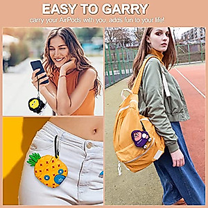 [3Pack] Case for Airpods 2/1 Cute 3D Cartoon Character Funny Anime for AirPod 2nd/1st Generation Case Shockproof Silicone Protective Cover for Airpods 1&2 Gen with Keychain Women Men Teenagers