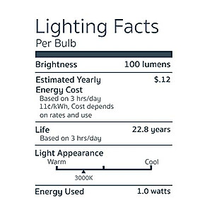 Emery Allen EA-Fest-1.0W-309F RoHS Compliant Dimmable Festoon Base LED Light Bulb, AOLP Lighting Award, 12V-1Watt (5W Equivalent) 100 Lumens, 3000K, 1 Pcs
