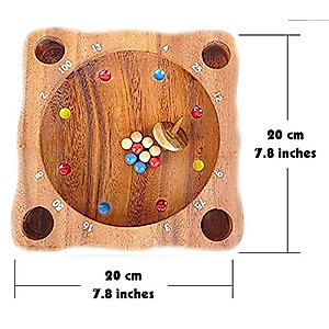 Logica Puzzles Art. Tyrolean Roulette - Board Game in Fine Wood for 2/4 Players