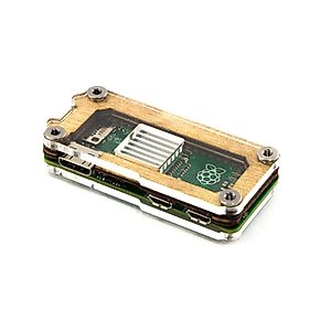 C4 Labs Zebra Zero for Raspberry Pi Zero - Wood T2 - with Heatsinks