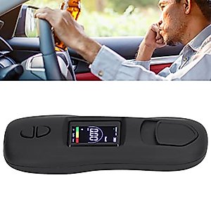 Alcohol Detector, Easy to Carry Portable Breath Alcohol Tester DC5V Accurate Testing Wide Applications LCD Display for Bar Hangover for Family Dinners