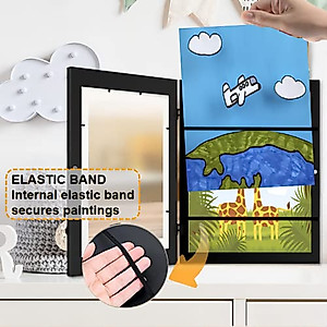 PAIE 2023 NEW Kids Art Frames, Front Opening, Changeable Picture Display, Kids Artwork Frames Changeable for A4 Art-Work 8.3x11.8 in, Children Art Projects, Home, Portfolio Storage 3D Picture Display