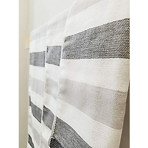 IPPINKA Senshu Japanese Towel, Ultra Soft, Quick-Drying, Two-Tone Stripes, Grey (Set of 3 Towels)