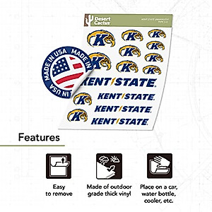 Kent State University Sticker KSU Golden Flashes Stickers Vinyl Decals Laptop Water Bottle Car Scrapbook T1 (Type 1-1)