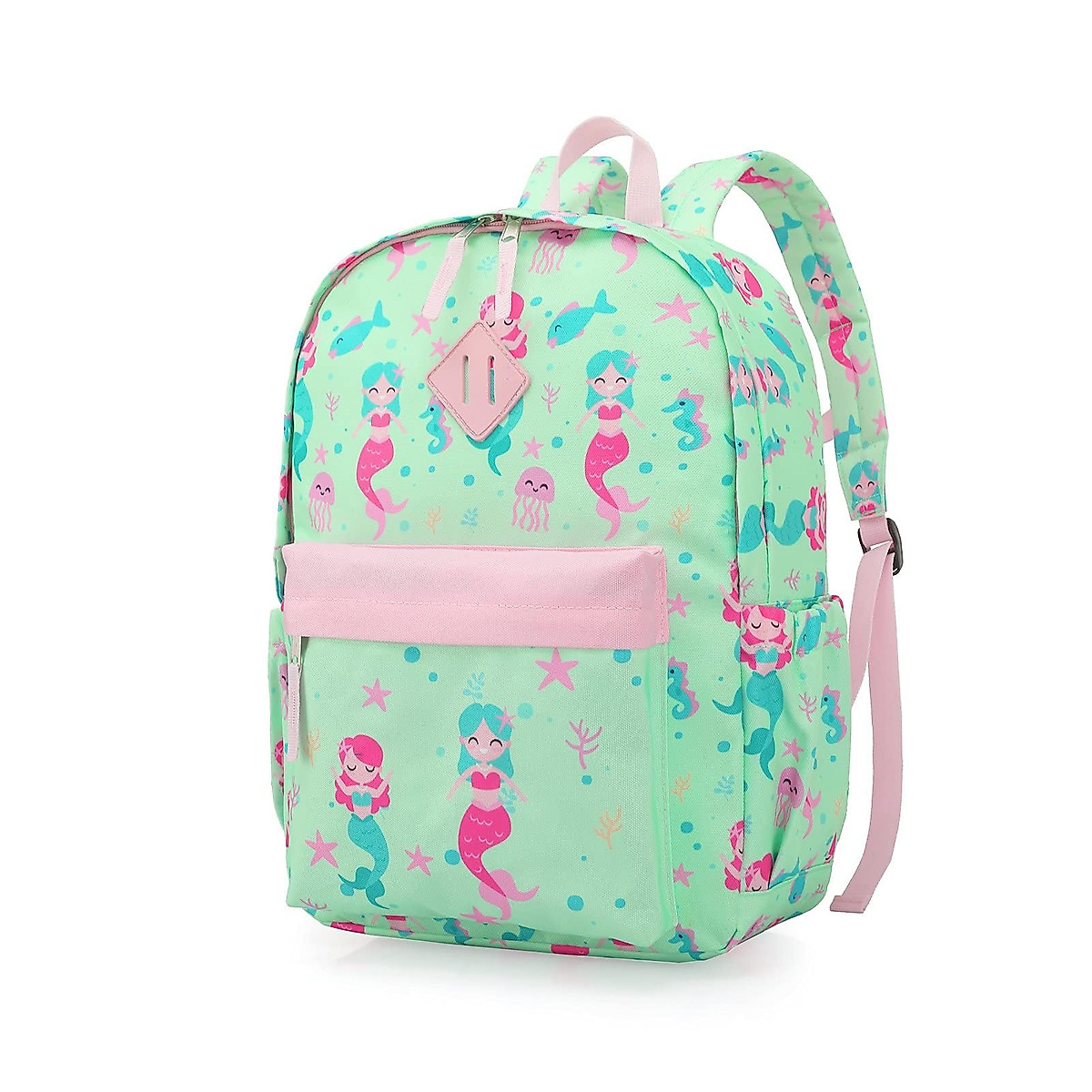 KK CRAFTS Preschool Backpack Kindergarten Little Kid Toddler School Backpacks for Boys and Girls with Chest Strap, Mermaid