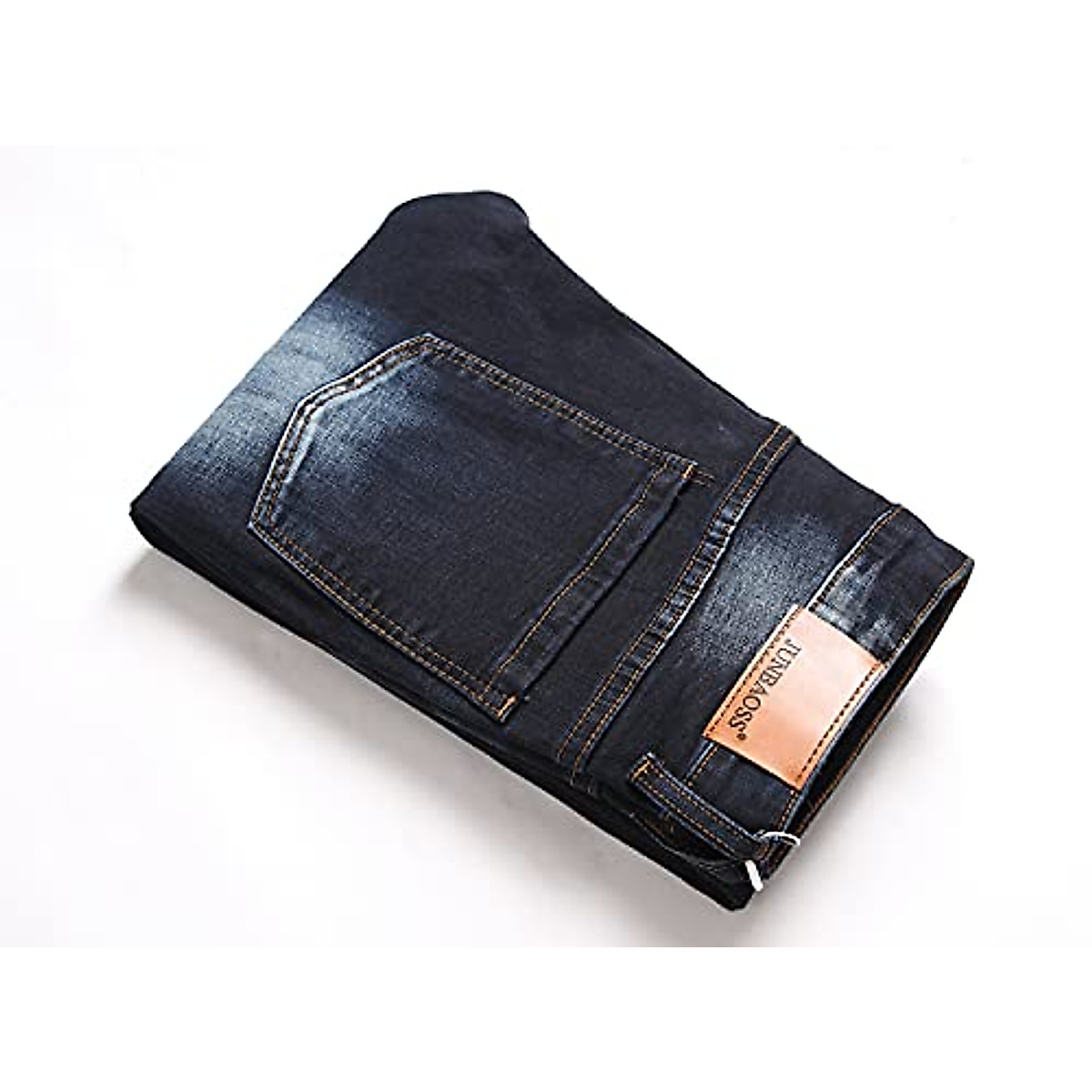 JUNBAOSS Men's Ripped Distressed Destroyed Straight Fit Washed Denim Jeans Mens Ripped Jeans Skinny Jeans for Men Slim Fit Distressed Black Ripped Jeans for Men