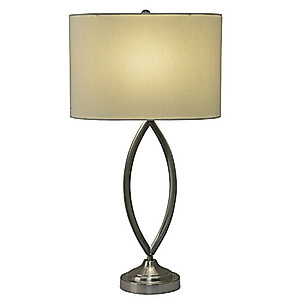 Decor Therapy TL14121 Table Lamp, Brushed Steel