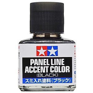 Tamiya Panel Line Accent Color 40ml Black TAM87131 Plastics Paint Enamels