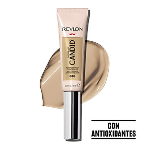 Revlon PhotoReady Candid Face Makeup with Anti-Pollution & Antioxidant Ingredients, Longwear Medium-Full Coverage Infused with Caffine, Natural Finish,Oil Free, 030 Light Medium, 0.34 Fl Oz