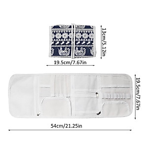 Tnfeeon Knitting Needles Case Oxford Cloth Empty Crochet Hooks Storage Bag Knitting Needle Storage Zipper Bag Household Outdoor Organizer(Elephant)