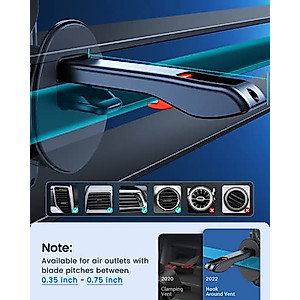 Wireless Car Charger,【1s Auto-Clamping & Never Fall Off】 15W Qi Fast Charging, Air Vent Car Phone Mount Wireless Charging for iPhone 13 Pro Max/13Pro/13/12/11, Samsung Galaxy S22 Ultra/S22/S21, etc