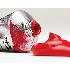 Winsor & Newton Professional Acrylic Paint, 60ml (2-oz) Tube, Cadmium Red Deep