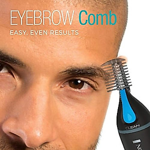 Remington Nose, Ear & Detail Trimmer with CLEANBoost Technology for Easy Washing, Eyebrow Trimming Comb Attachment, Black
