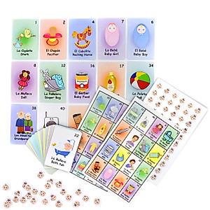 JIMMY'S TOYS Baby Shower Loteria Bingo Game