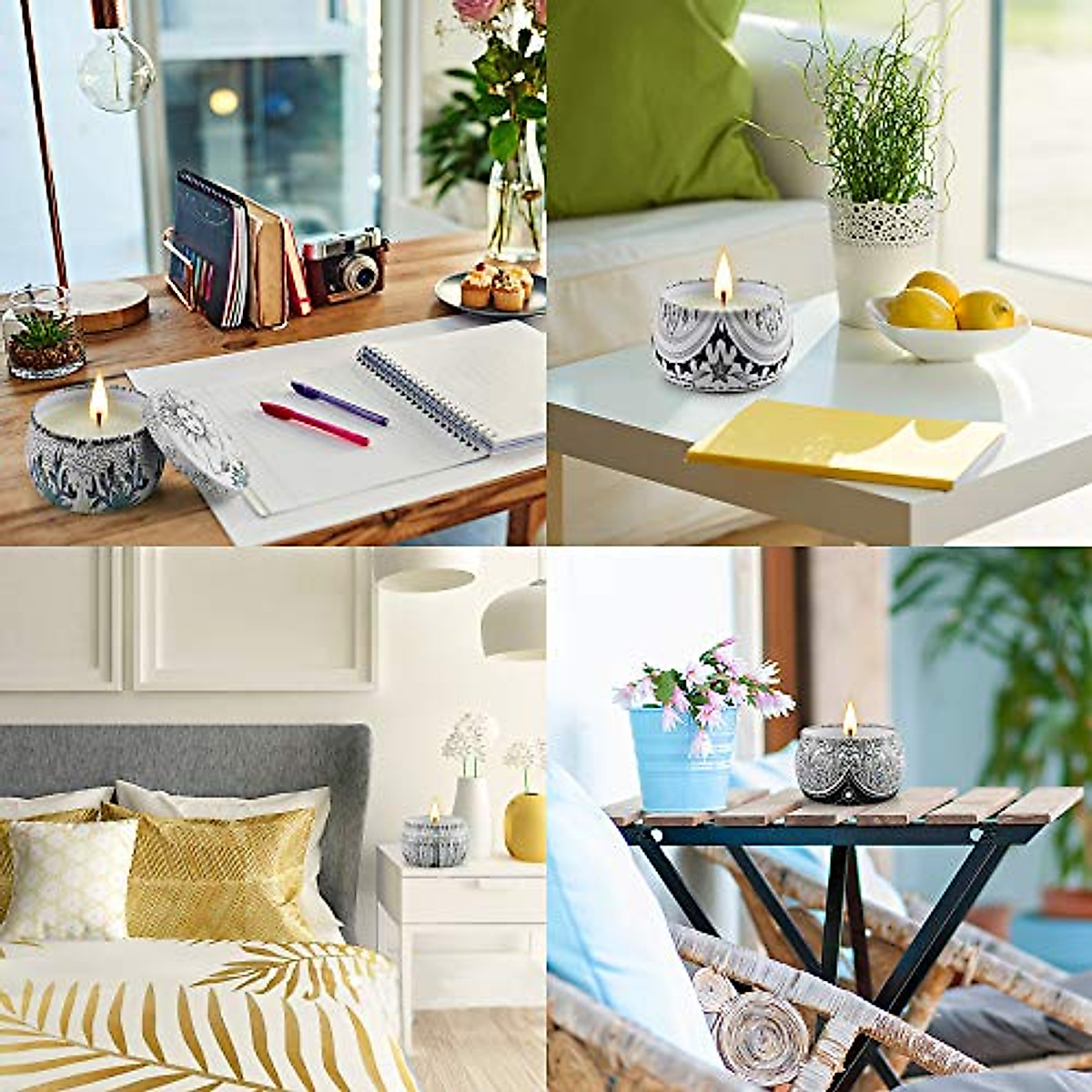 Scented Candles Gifts for Women, 6 Pcs 34 Oz Tarot Candle Set, Unique Witchy Gift, Thank You Gift for Bath, Yoga, Stress Relief Gift Basket for Women, Perfect for Valentines Day, Friend Birthday Gifts