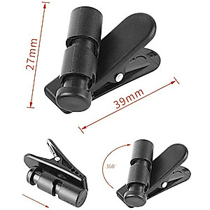 2 Packs Earpiece Headphone Earphone Earbud Cable Clip Clamp Hooks Compatible with Sennheiser IE80S IE800s 334 mis Technica dhc 1.5mm-3mm Flat Cable Clip