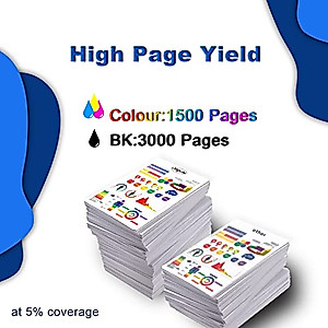 Jagute LC3019 Compatible Ink Cartridge Replacement for Brother LC3019 LC3019 XXL Work for Brother MFC-J5330DW MFC-J6530DW MFC-J6730DW MFC-J6930DW MFC-J6530DW MFC-J5335DW(2Black/Cyan/Magenta/Yellow)