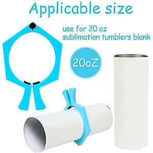 TEASIK 2 Pack Sublimation Tumblers Pinch, Cup Clip Tool for 20 Oz Sublimation Blanks Tumblers Supplies for Sublimation Paper and Tumblers (Pink+Blue) (DFAH54)