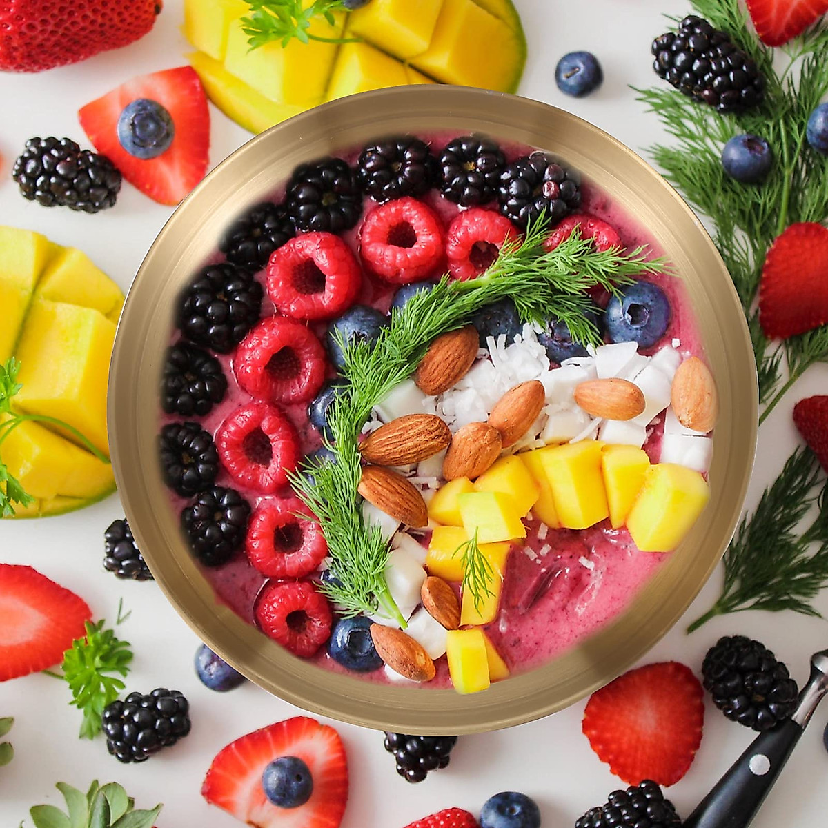 Happyyami 2Pcs Stainless Steel Bowls Korean Style Cold Noodle Bowl Multipurpose Cereal Rice Soup Noodles Salad Baking Large Capacity Bowl for Household and Restaurant