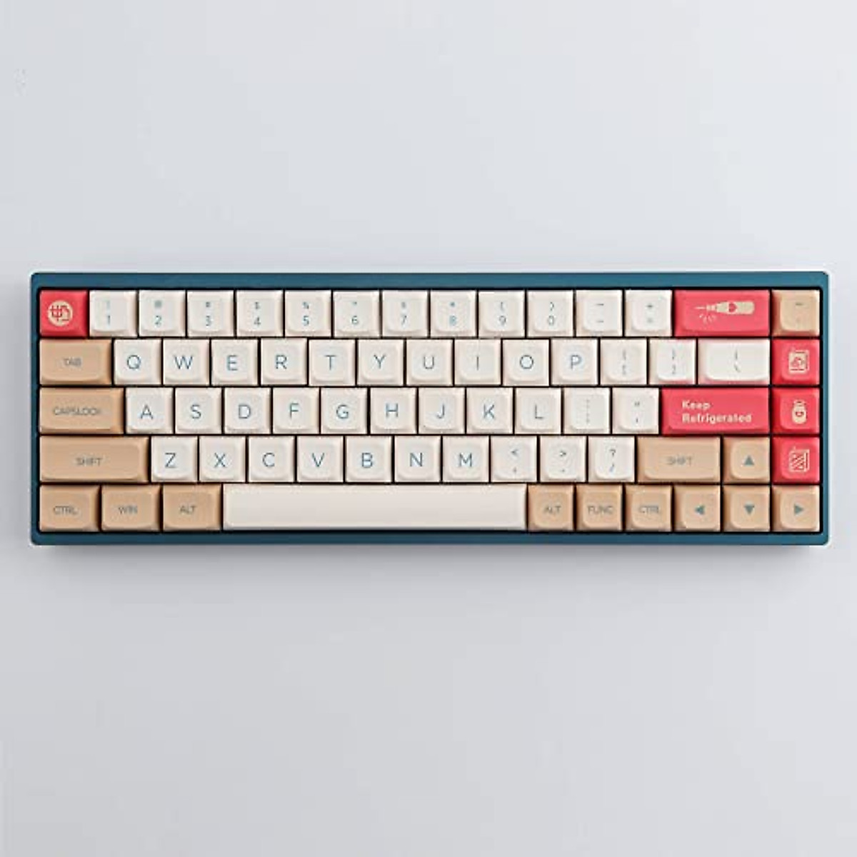 Hyekit PBT Keycaps 138 Keys Soy Milk Keycaps Dye-Sublimation Cute Keycaps XDA Profile Custom Keycaps for for Mac Windows PC Mechanical Keyboards