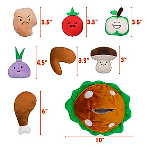 Lepawit Hide and Seek Dog Toys, Turkey Squeaky Interactive Puzzle Dog Toys for Boredom and Stimulation, Dog Enrichment Toys for Small and Medium Dogs