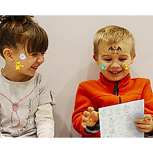 200 PCS Anime Temporary Tattoos for Kids Waterproof, Japanese Cartoon Tattoo Stickers for Kids, DIY Sticker Arts, Birthday Party Favors/supplies for Kids, Classroom School Decorations