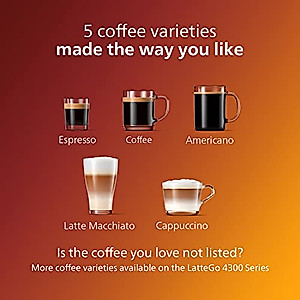 PHILIPS 3200 Series Fully Automatic Espresso Machine w/LatteGo, Black, EP3241/54