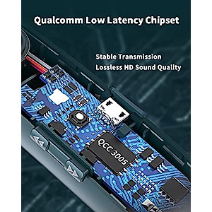 Bluenin Portable Wearable Neckband Bluetooth Speakers, Wireless Collar Speaker CVC 8.0 Noise Cancelling 3D Sound Personal Sport Speaker with Mic(Navy Blue)