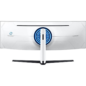 SAMSUNG 49" Odyssey Neo G9 Series G95NA 4K UHD Curved Gaming Monitor, 240Hz, 1ms, Mini LED Display, G-Sync and FreeSync Premium Pro, LS49AG952NNXZA, White & Black