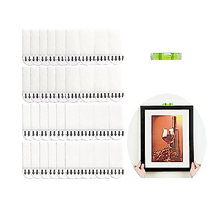48Pairs(96strips) Small Picture Hanging Strips Heavy Duty, Removable Hook and Loop Strips, Picture Hanger Adhesive Strips Perfect for Wall Art Hanging