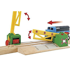BRIO World 33750 - Magnetic Action Crossing | Interactive Wooden Toy Train Accessory | Enhances Hand-Eye Coordination | Compatible with All BRIO Train Sets | Ideal for Kids Ages 3 and Up