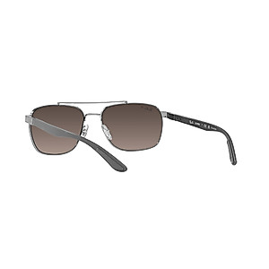 Ray-Ban RB3701 Liteforce Rectangular Sunglasses, Gunmetal/Grey Mirrored Polarized, 59 mm