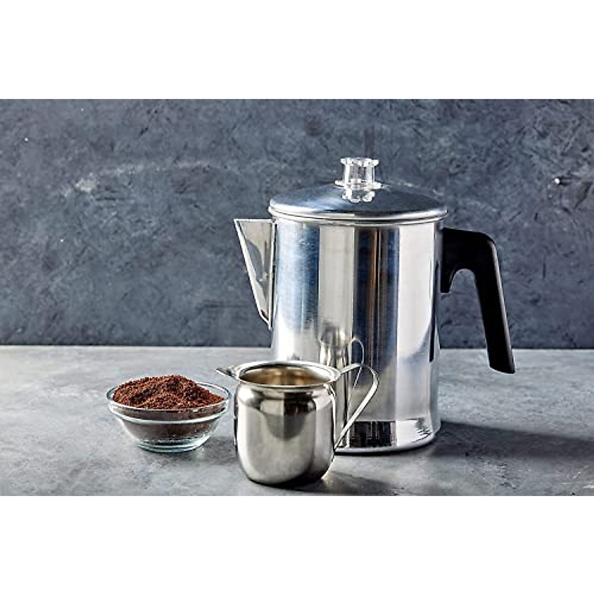 Mirro 9 cup Aluminum Coffee Percolator for indoor and outdoor, Camping Use, Silver (MIR-50021)